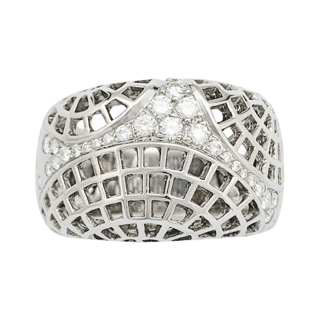 Cartier ring, "New Wave Paris", white gold.